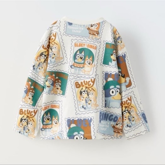 Zara | Shirts & Tops | Zara Bluey Ludo Studio Stamps Tshirt Nwt | Poshmark